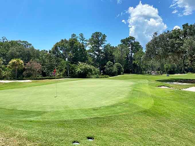 Mark Bostick Golf Course provides perfectly manicured greens where you can actually afford to play regularly.