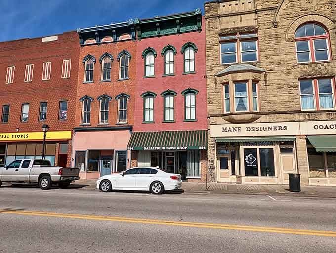 Downtown's architectural variety tells the story of a town that refused to let progress erase its character.