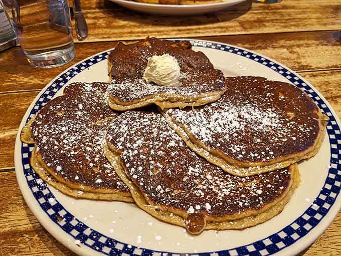 These aren't just pancakes; they're fluffy, golden circles of joy that understand the assignment perfectly.