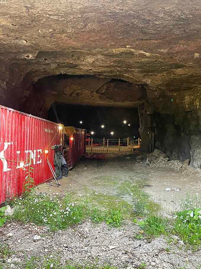Behind this unassuming cave entrance lies a world that looks more like science fiction than eastern Kentucky reality.