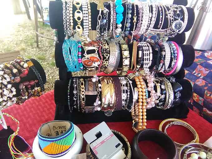 Bracelets stacked like edible arrangements, except these accessories won't wilt and they're significantly more fashionable than fruit.