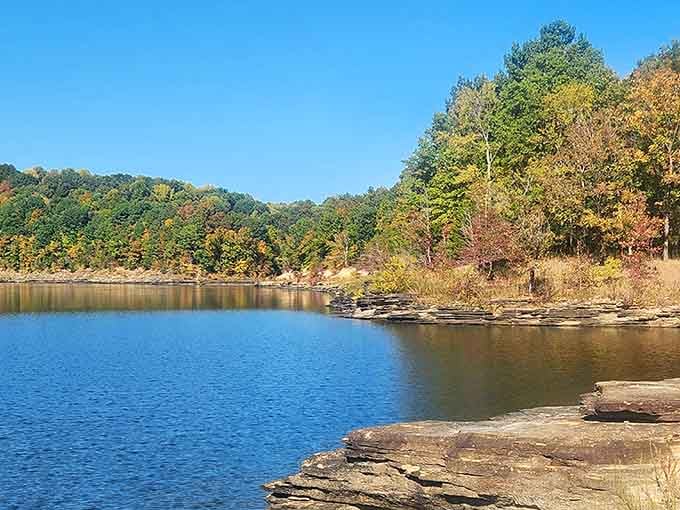 Fall colors that would make even the most jaded city dweller pull over and just stare in wonder.