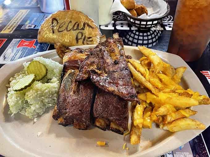 When your ribs come with a side of "Relax Y'all," you know you've found people who understand proper dining philosophy.