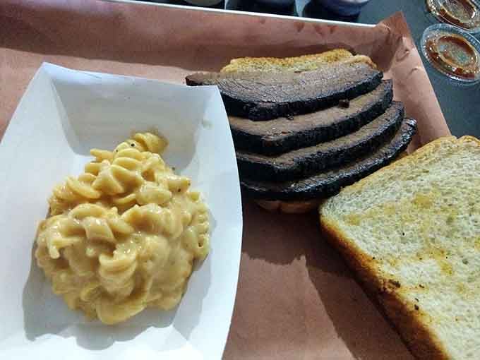 When your brisket sandwich needs a side of creamy mac and cheese, you're making all the right decisions.