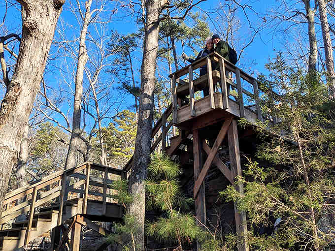 That observation deck offers front-row seats to the geological show, no ticket required for this spectacular natural performance.