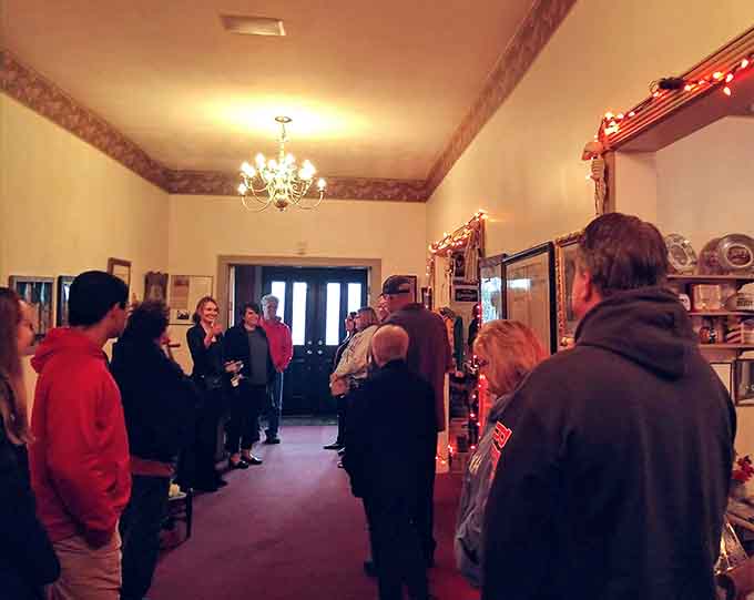 Tour groups gather to hear tales of the building's past, hoping maybe to experience something unexplainable.