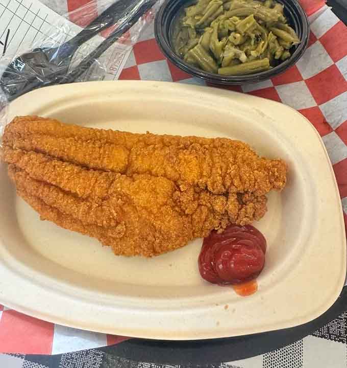Crispy catfish filets that would make any fish jealous of its delicious destiny, served with Southern hospitality on the side.