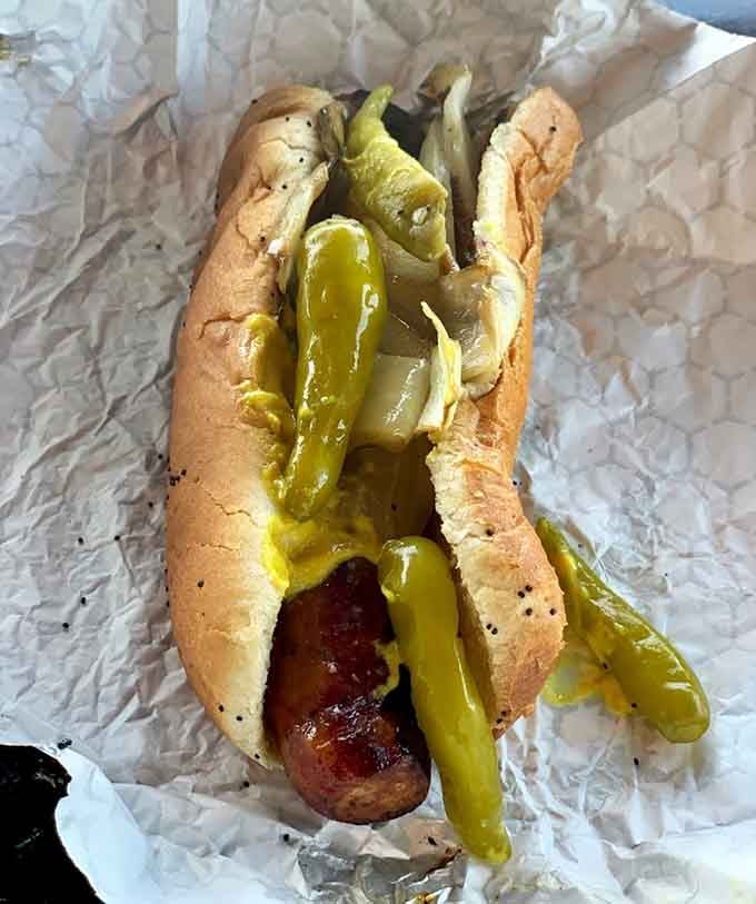 Sport peppers peeking out like little green flavor bombs ready to detonate on your taste buds with joy.