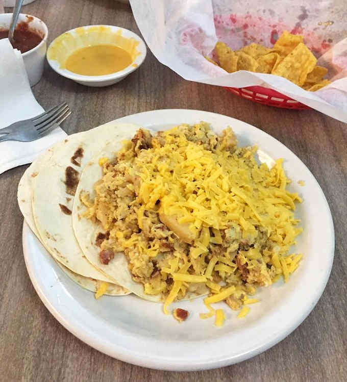 The Don Juan taco, proving that sometimes more is actually more, and that's perfectly acceptable.