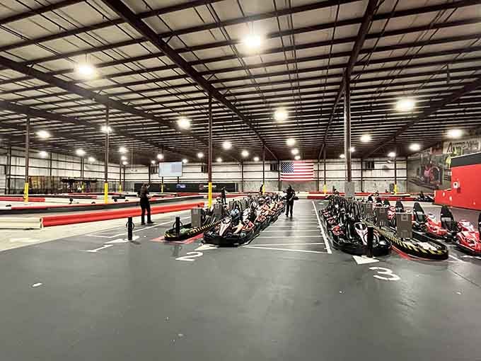 This cathedral of speed features more horsepower than your average Sunday drive, all under one climate-controlled roof.