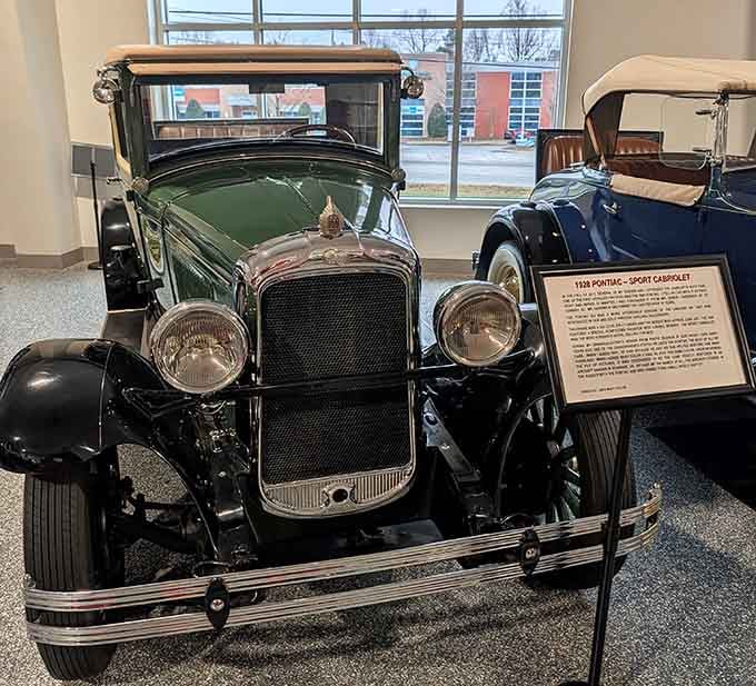 Forest green never looked so good, especially with those distinctive headlamps and vintage charm.