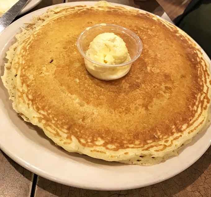 This pancake is so big it needs its own area code and possibly a forklift to serve.
