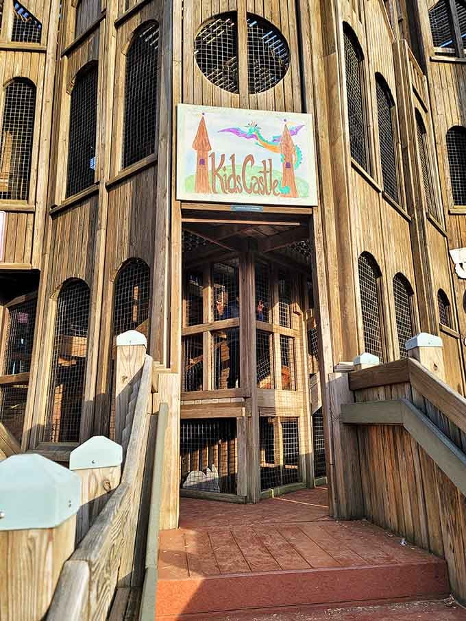 The grand entrance welcomes young adventurers into a world where imagination rules and boredom doesn't exist.