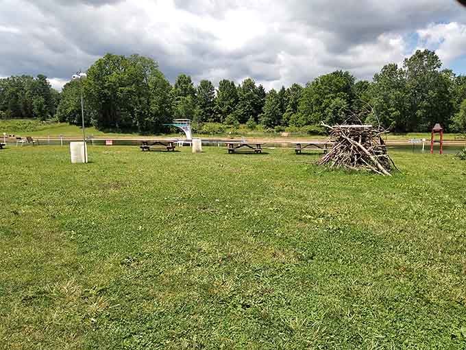 Wide open grassy spaces mean you can actually spread out without invading your neighbor's personal bubble.