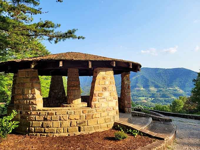 Stone gazebos with million-dollar views: Kentucky's version of luxury real estate done right.