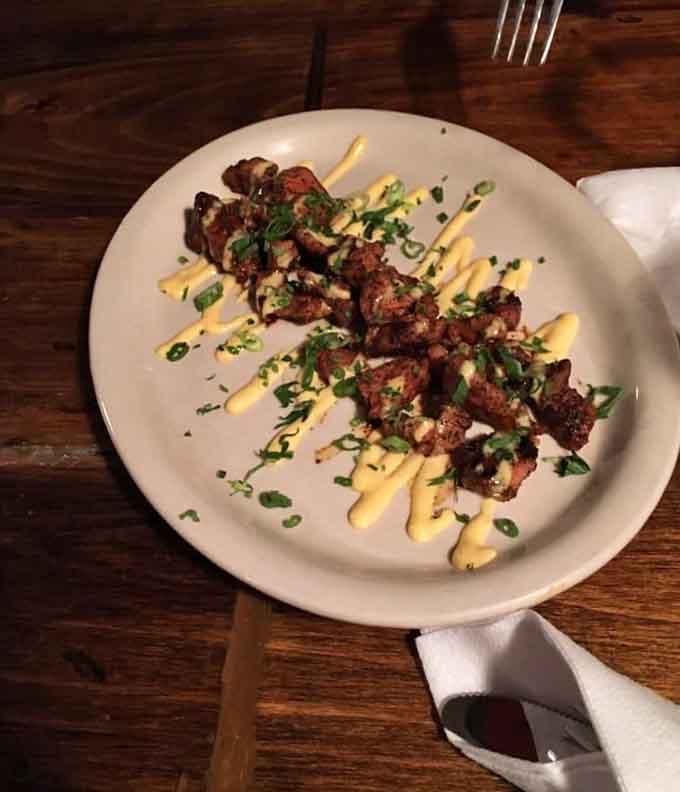 Blackened perfection on a plate, these bites showcase the kitchen's mastery of bold Cajun flavors done absolutely right.