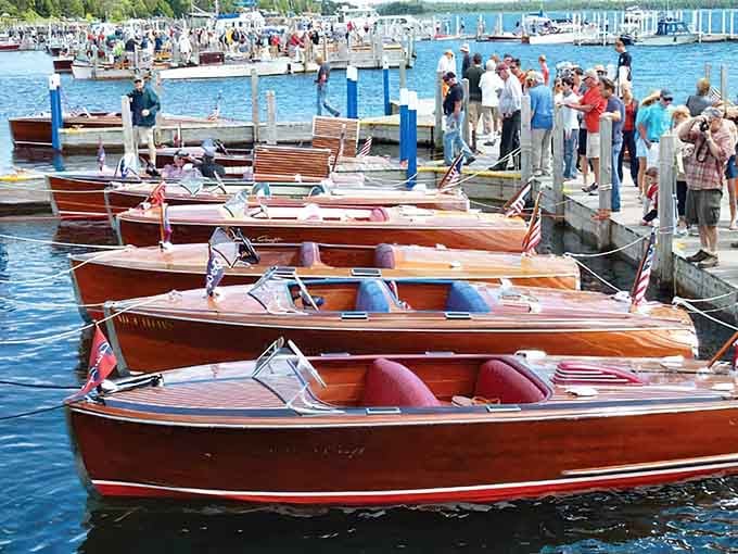 The annual boat show transforms the marina into a floating museum of mahogany masterpieces and nautical nostalgia.