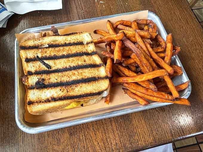 Grilled cheese meets brisket at Local Smoke BBQ, creating the kind of fusion that makes perfect culinary sense.