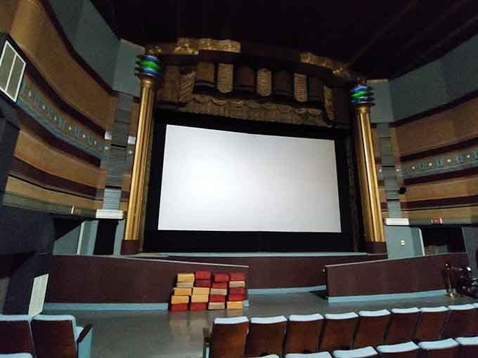 The Roxy Theatre's art deco interior reminds you when going to the movies meant dressing up, not just showing up.