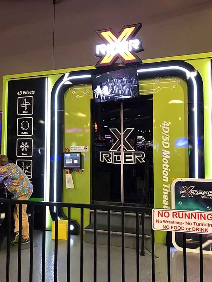 The X Rider looks like something from a sci-fi movie where the future is bright yellow and incredibly entertaining.