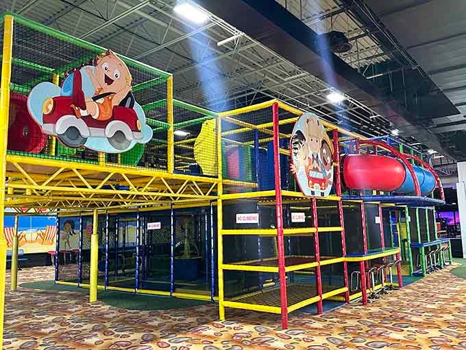 This colorful playground maze proves kids aren't the only ones who need structured chaos in life.