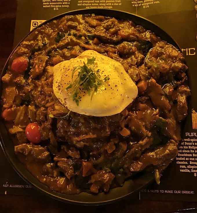 Max's loco moco: because sometimes breakfast needs to be dinner and absolutely nobody's complaining.