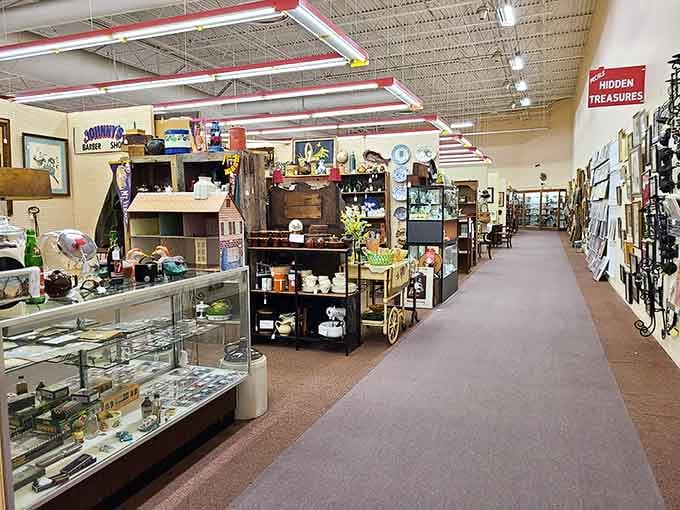 Clean, organized, and surprisingly spacious, this isn't the cluttered chaos you might expect from a place this packed with history.