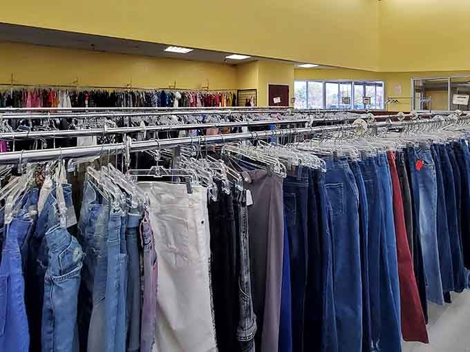 Denim for days in every wash and style imaginable, your perfect pair is hiding somewhere in there.