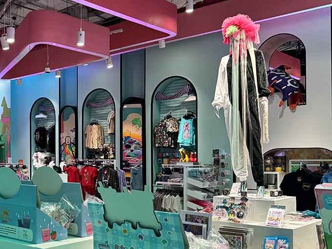 Finally, a gift shop where the merchandise is almost as trippy as the experience you just survived.