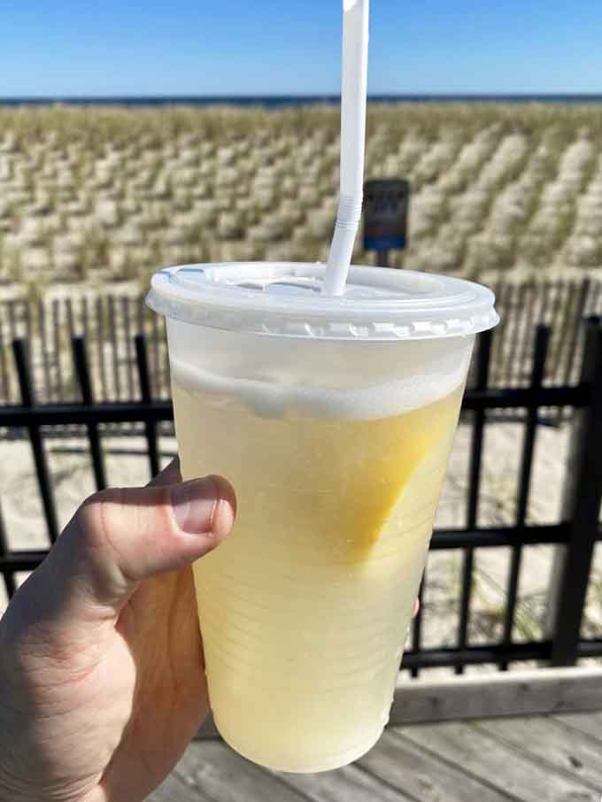 Fresh lemonade with an ocean view: proof that some combinations are simply meant to be together forever.