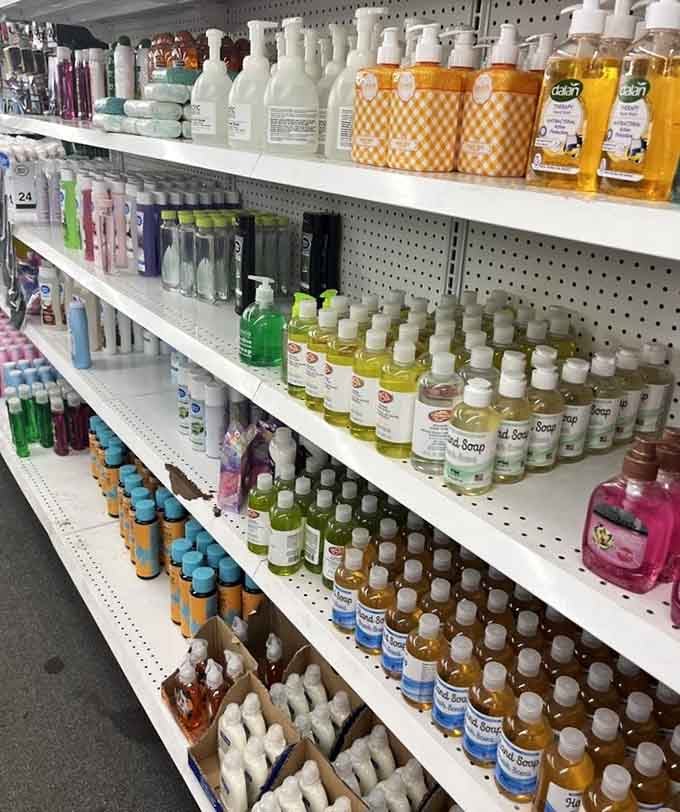 Soap selection that would make a spa jealous, minus the spa prices and pretentious cucumber water.