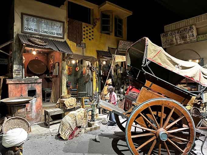 This Indian courtyard setting showcases intricate cultural details that bring ancient civilizations to life before your very eyes.
