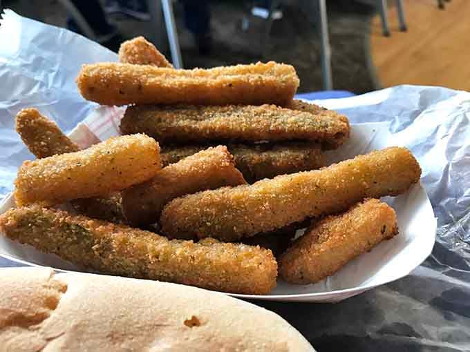 Golden fried zucchini sticks that could convert even the most dedicated vegetable skeptics into believers.