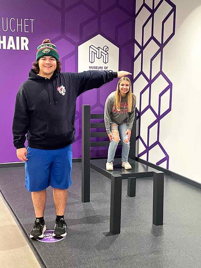 Suddenly that basketball player height you always wanted is yours, at least from one very specific camera angle here.