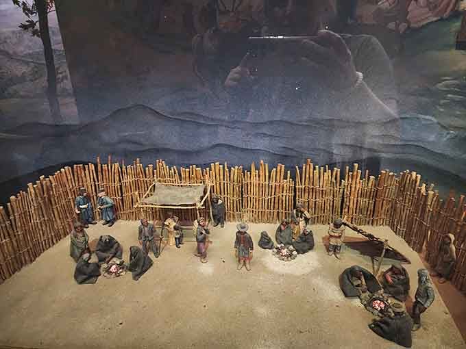 Miniature village life captured in stunning detail, like the world's most educational dollhouse display ever created.