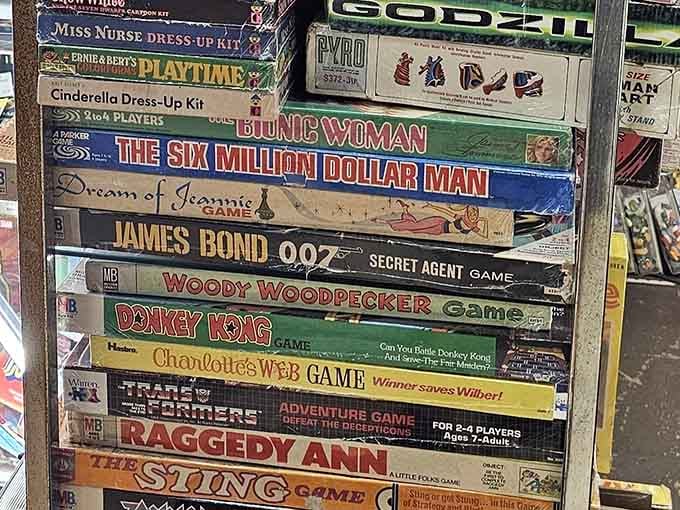 Board games from when family game night didn't involve screens, just good old-fashioned competitive sibling rivalry.