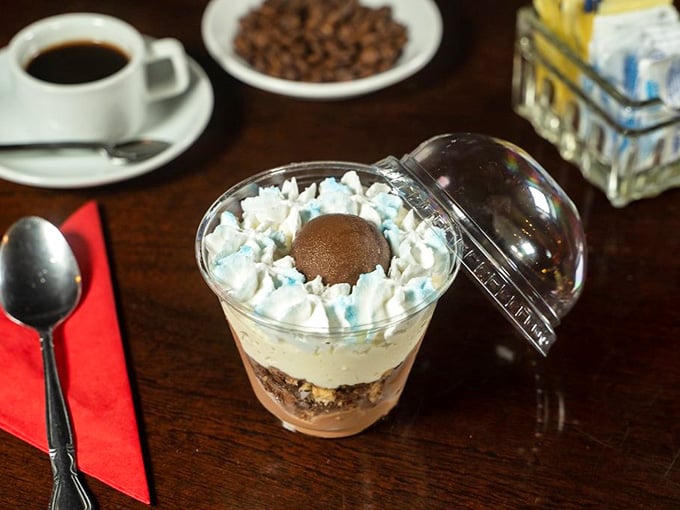 Bonbon custard topped with whipped cream and sprinkles because adults deserve to feel like kids at birthday parties.