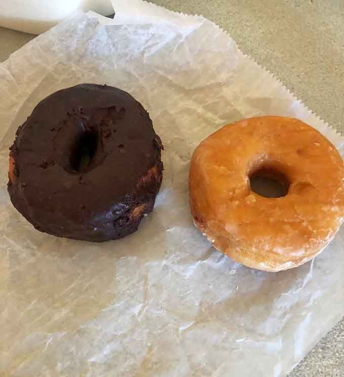 Chocolate versus vanilla, the eternal donut debate solved by simply ordering both and calling it research.
