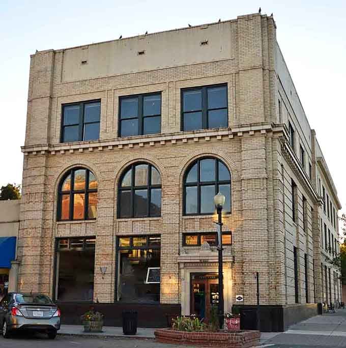 Historic buildings downtown wear their age like a badge of honor, not something requiring Botox and denial.