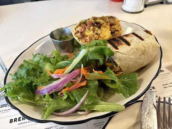 This breakfast burrito is stuffed with enough good things to fuel your entire mountain adventure ahead.