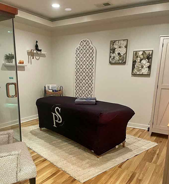 Getting a massage surrounded by Himalayan salt walls might just be the fanciest way to address those shoulder knots.