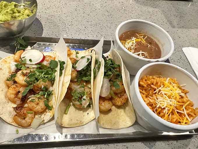 Shrimp tacos that prove seafood belongs in tortillas, fresh and flavorful without any rubber band texture nonsense.