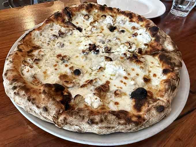 The Project Hazelnut pizza looks like someone's beautiful experiment that succeeded beyond their wildest dreams and ours too.