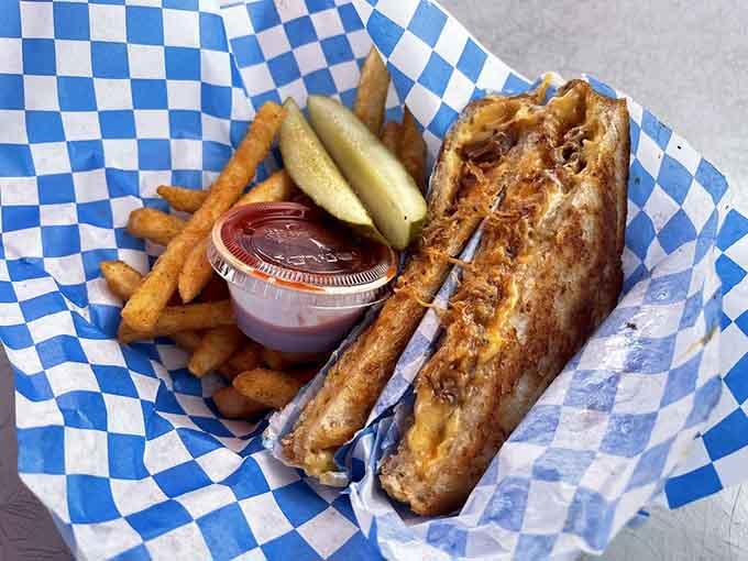 Sometimes you need a break from seafood, and this melty masterpiece understands that perfectly without judgment.