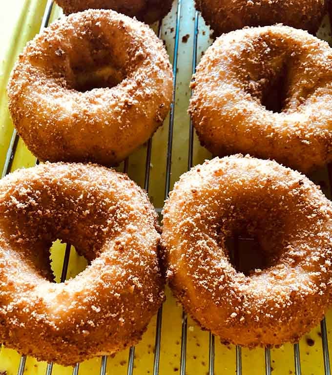 Cinnamon-sugar donuts dusted to perfection, because sometimes simple pleasures are the most satisfying ones of all.