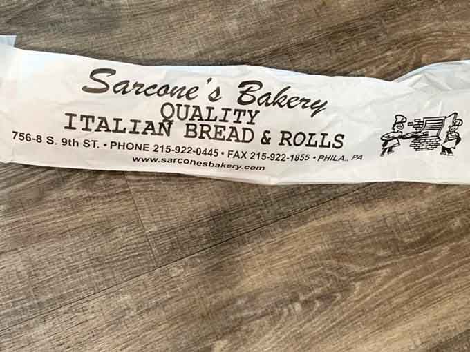 That wrapper tells you everything: quality Italian bread and rolls, the kind that ruins you for supermarket loaves.