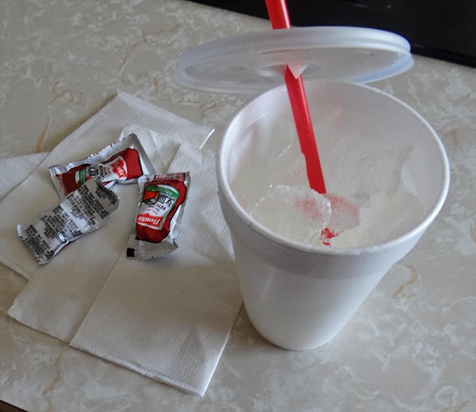 That shake looks thick enough to require actual effort, which is exactly how milkshakes should be made.