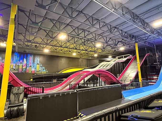 These slides are so impressive they make water parks jealous, and they don't even need water.