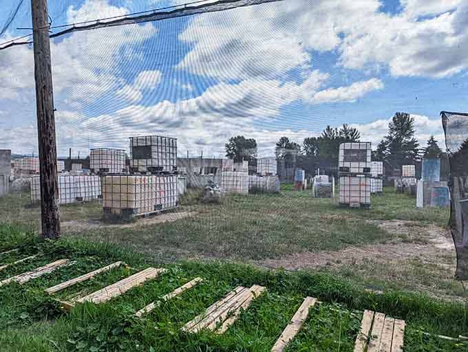 Sometimes you need to balance all that gentle antiquing with something a bit more adventurous and paint-splattered.