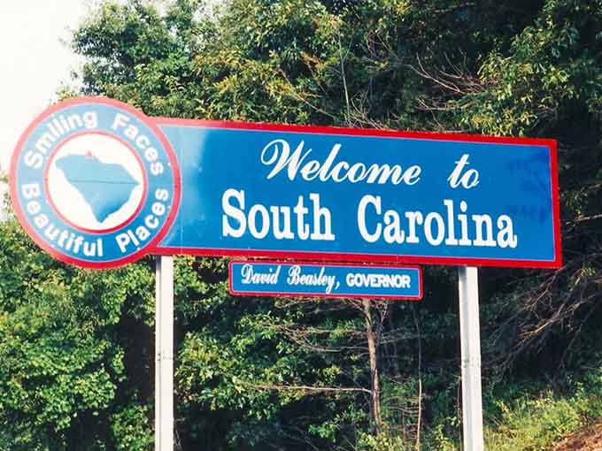 This vintage sign has welcomed countless travelers home, its colors slightly faded but its promise still bright as ever.